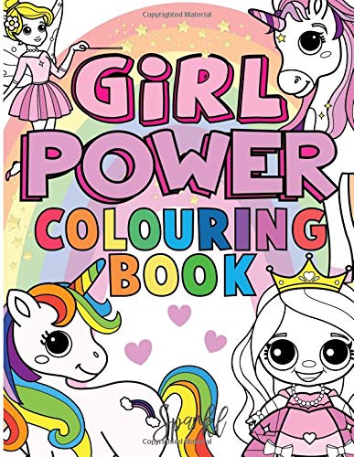 Girl Power Colouring Book: For Kids Aged 4-8: Amazon.co.uk: Sparkl ...