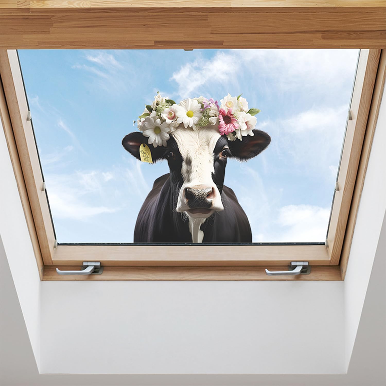 Amazon.com: Generic 2 Sheets Funny Dairy Cow Wall Decals Cute Animal ...