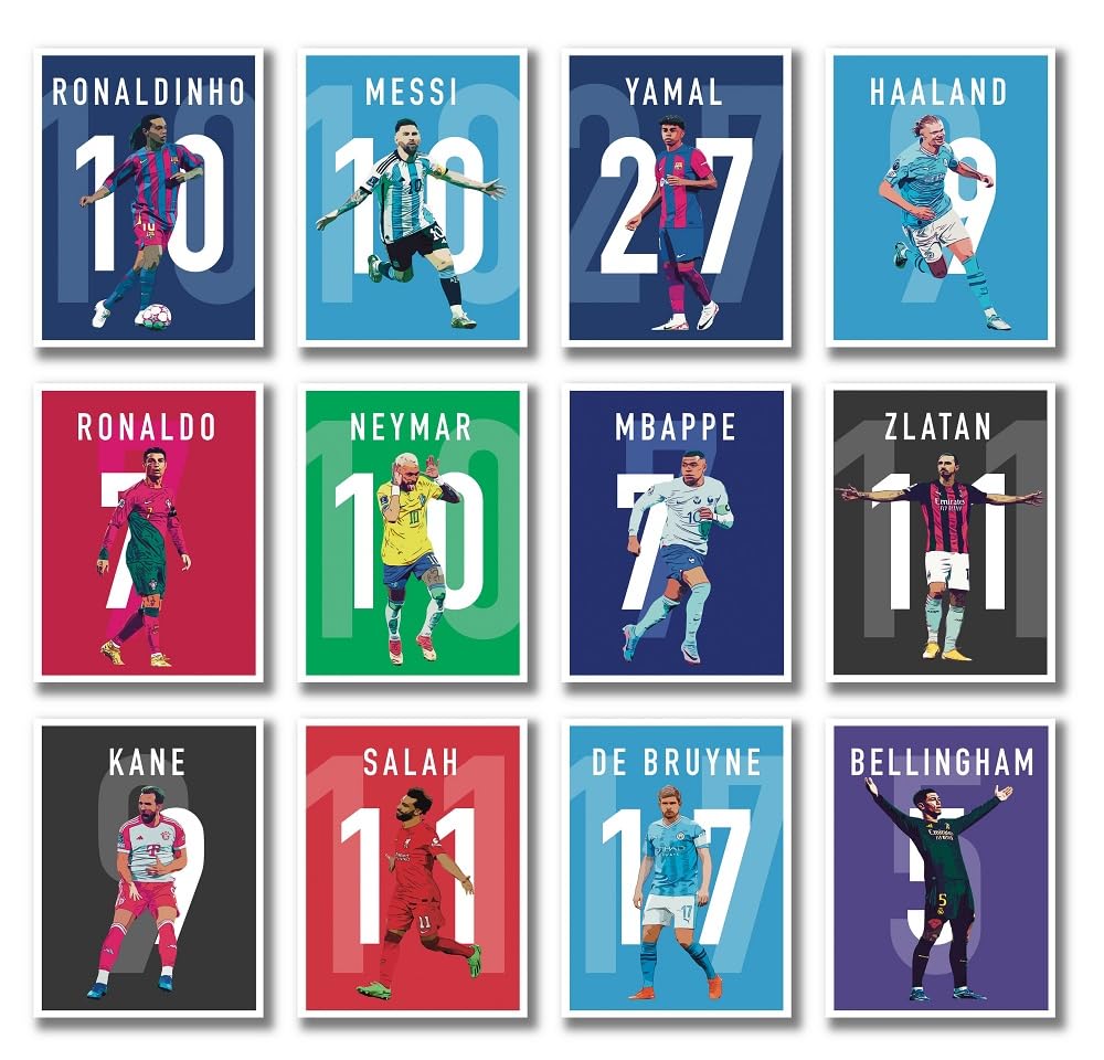 Print A To Z® Soccer Poster - UNFRAMED 8X10 inches Set of 12 Soccer ...