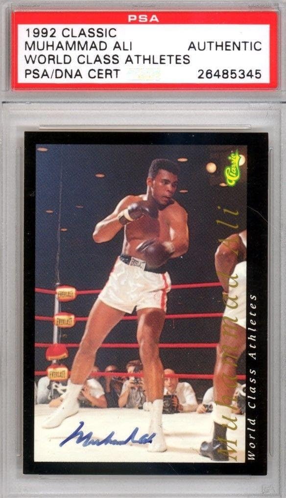 Muhammad Ali Authentic Autographed Signed 1992 Classic Card Certified ...