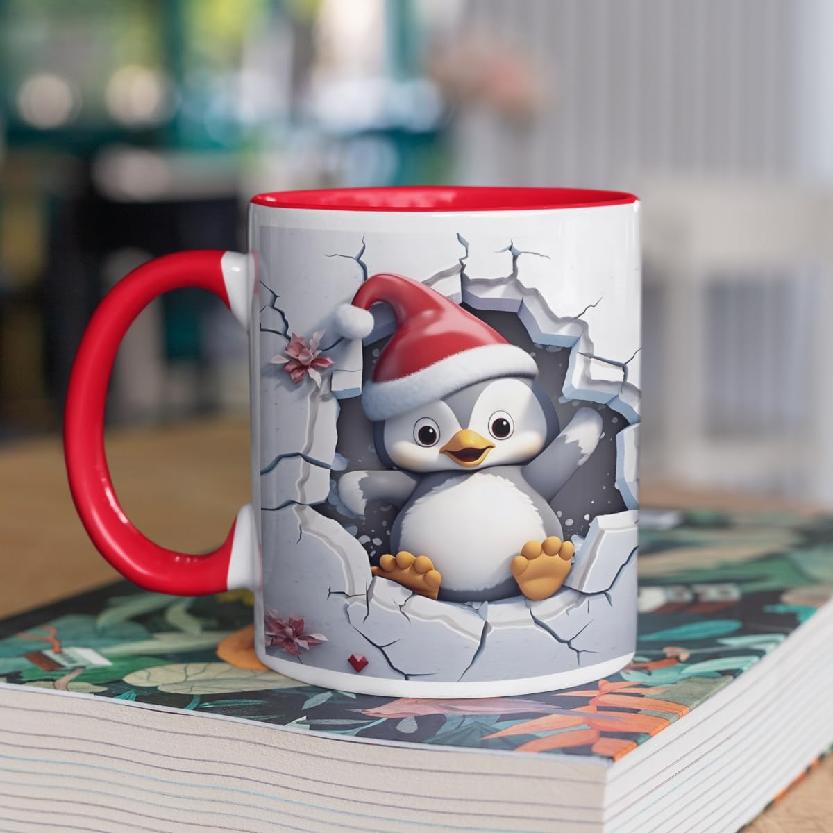 Caribou Living Penguin Christmas Cute 3D Shaped Novelty Festive Xmas ...