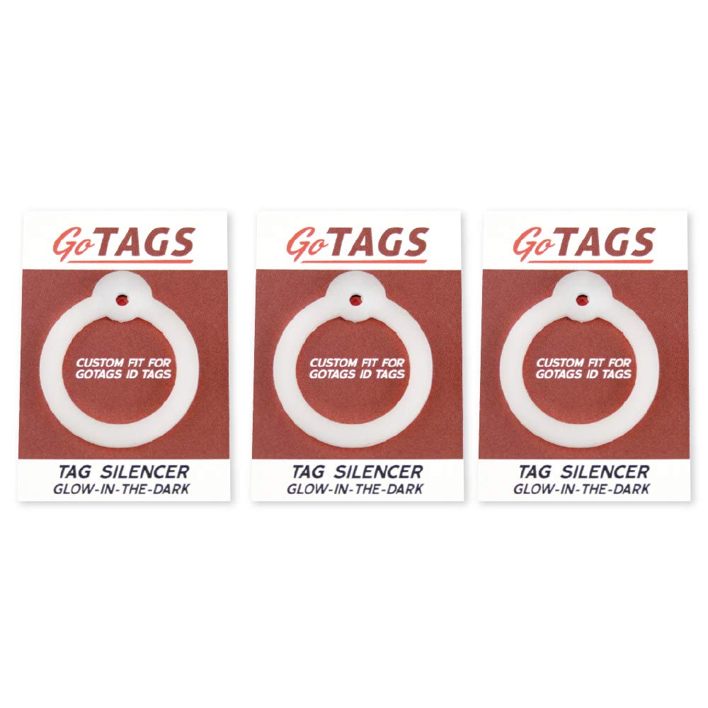 Amazon.com : GoTags Dog Tag Silencers, Glow in The Dark Silencer to ...