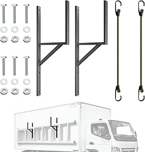 Amazon.com: Side Mount Ladder Rack for Trailer, Heavy Duty Steel Ladder ...