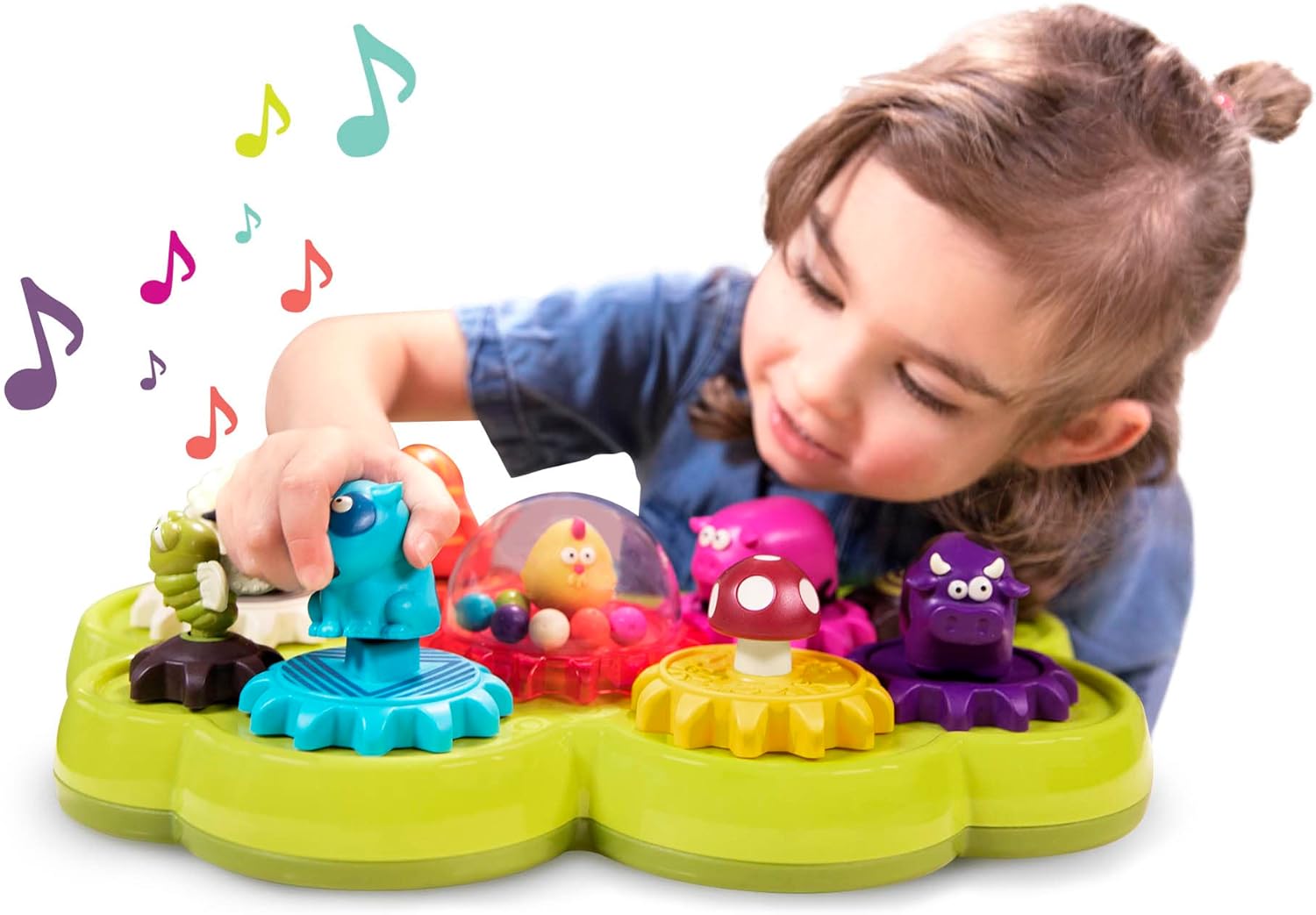 Amazon.com: B. toys – Mooosical Gears- Musical Toy-Spinning Gears & Farm Animals – Educational ...
