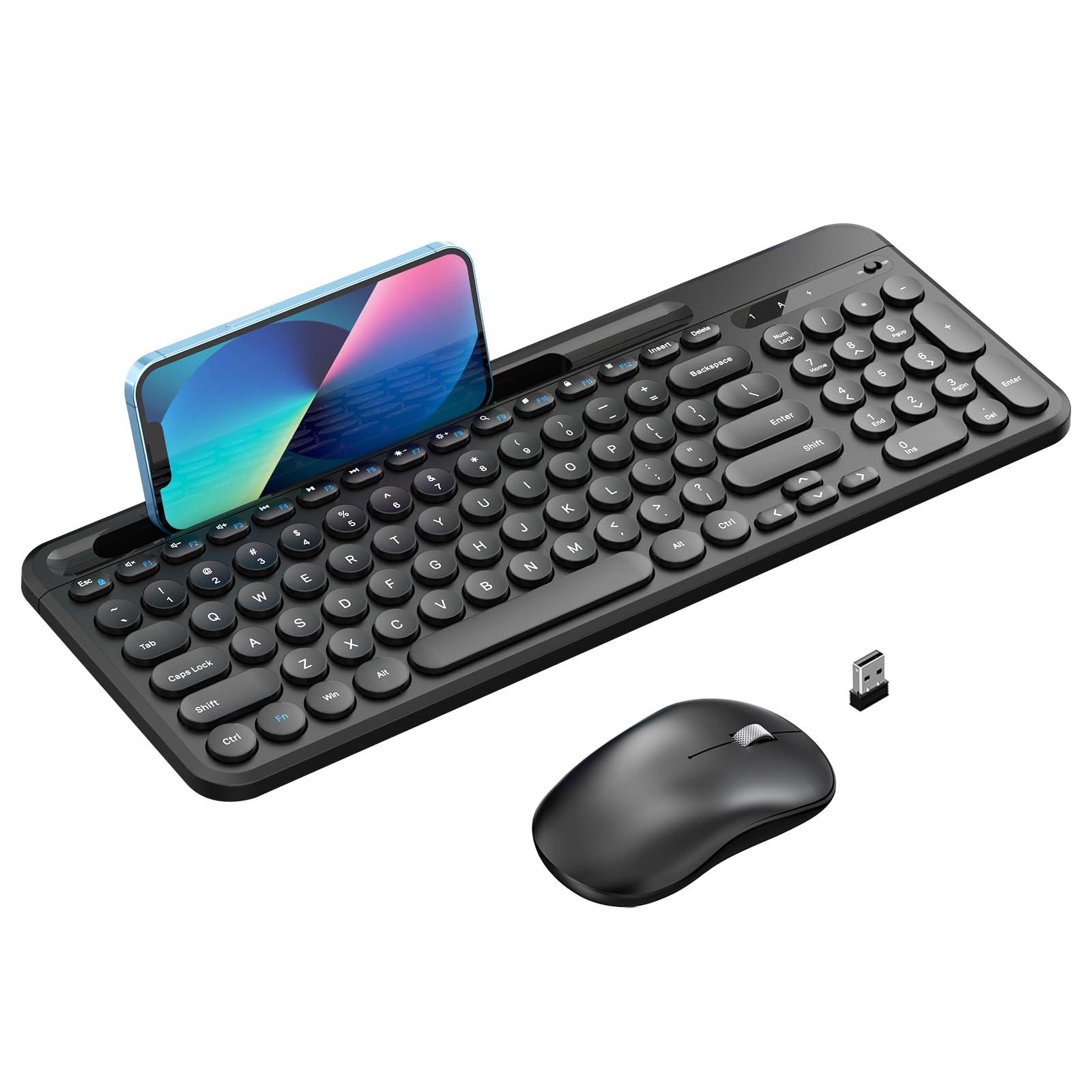 Amazon.com: cimetech Wireless Keyboard and Mouse Combo, 2.4G Quiet ...