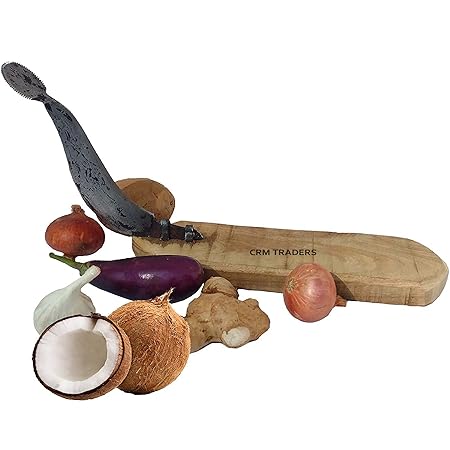 Buy Raj Furniture Traditional Wooden Base Vegetable Cutter/Iron Vili ...