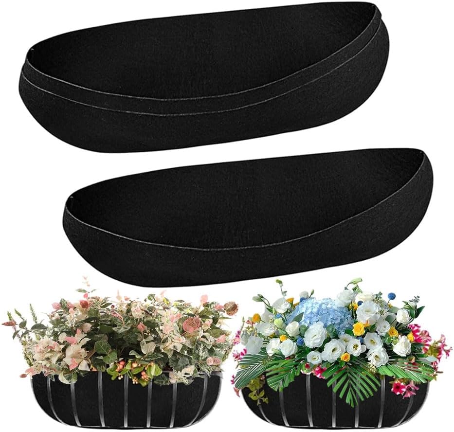 HPYSHP 3Pcs Hanging Basket Liner, 24/30/36/ Inch Plant Liners for ...