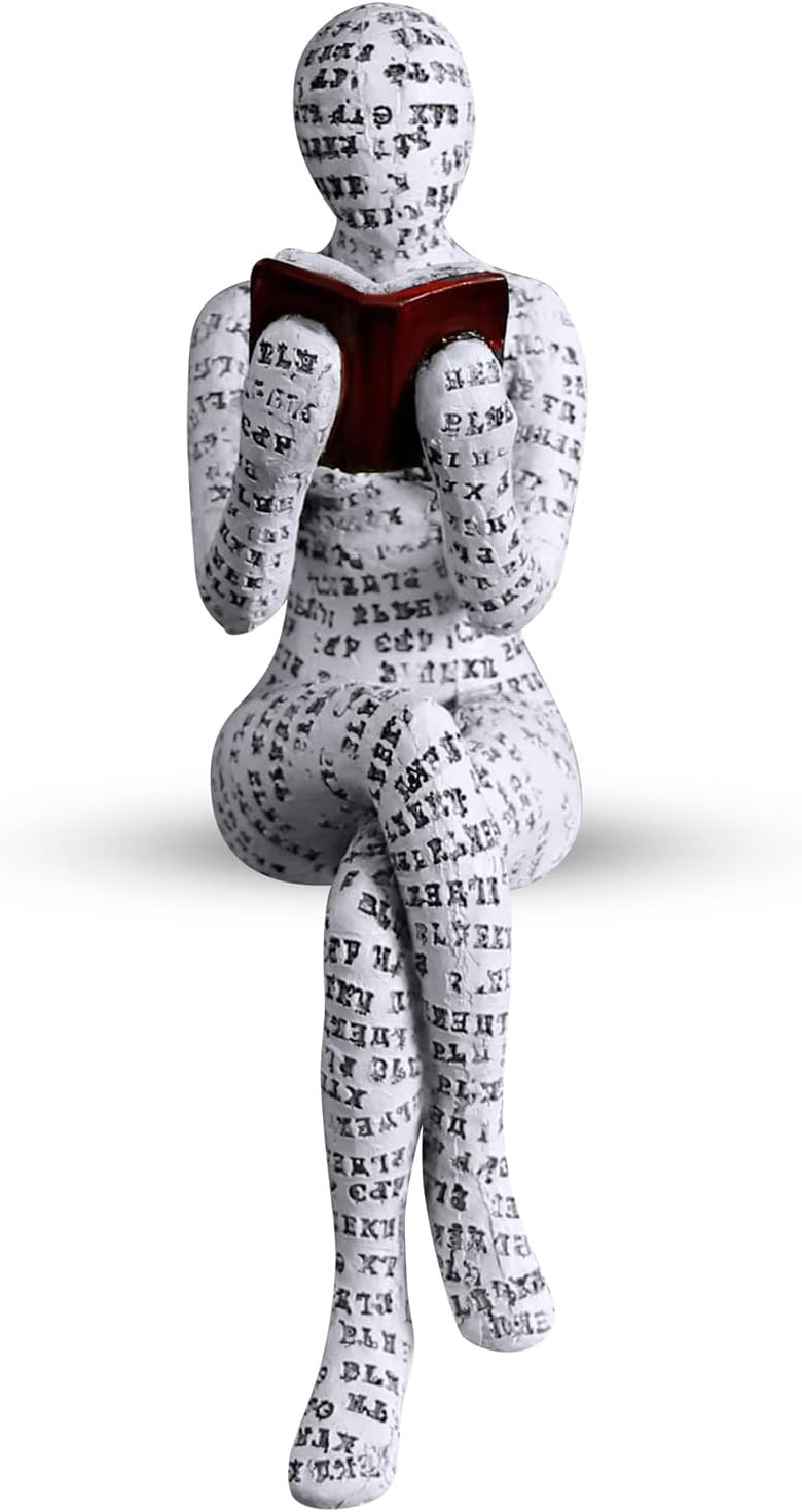 Amazon.com: BEY-DMLS Reading Lady Statue, Lady Statue Decorative Female ...