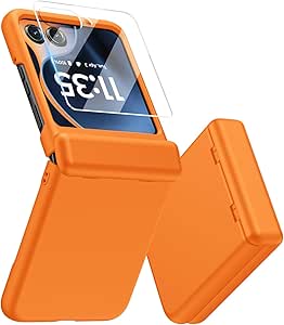 Amazon.com: MAKAVO for Motorola Razr 2025 Case, Built-in Outer Screen Protector & Hinge ...