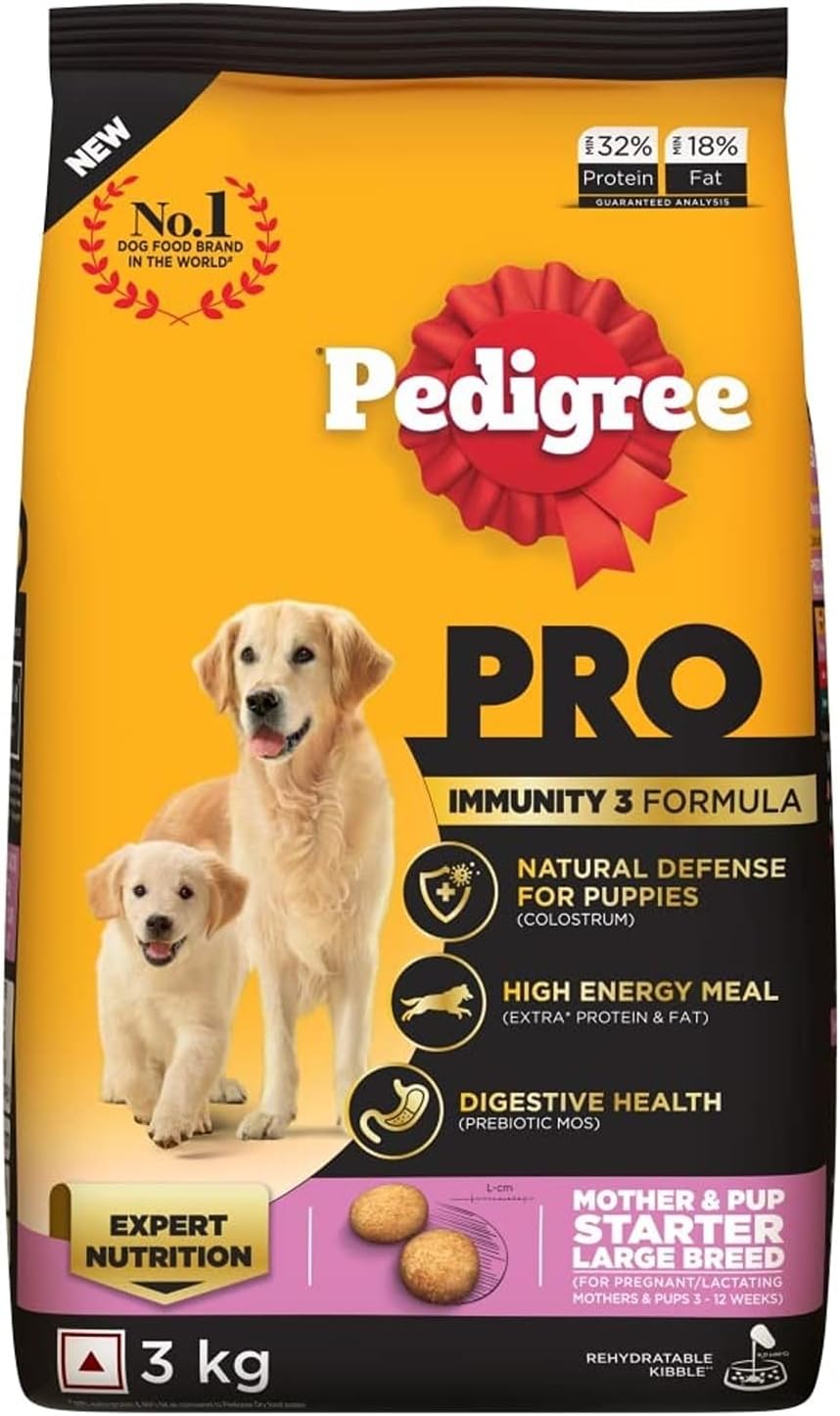 Pedigree PRO Mother & Pup Starter (3-12 Weeks) Large Breed Dry Dog Food ...