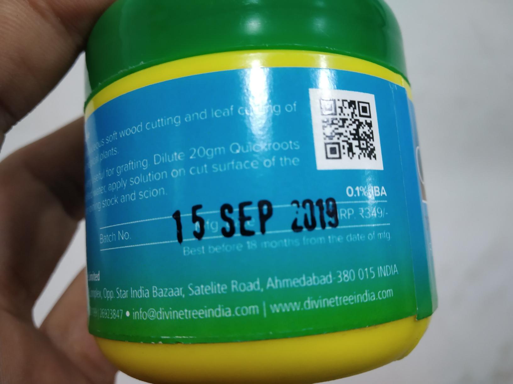 DIVINE TREE Quickroots 3000 Dry Powder Rooting Hormone(50 G) : Amazon ...