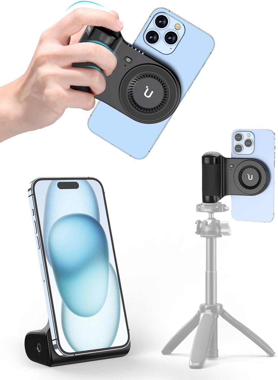 Amazon.com: ULANZI MA45 Magnetic Phone Camera Grip Holder, Bluetooth ...