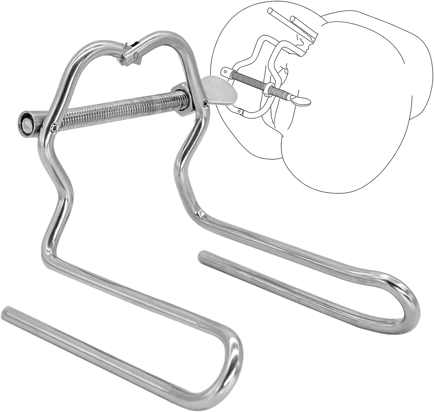 Amazon.com: Adjustable Anal Plug Stainless Butt Plugs Steel Anal ...