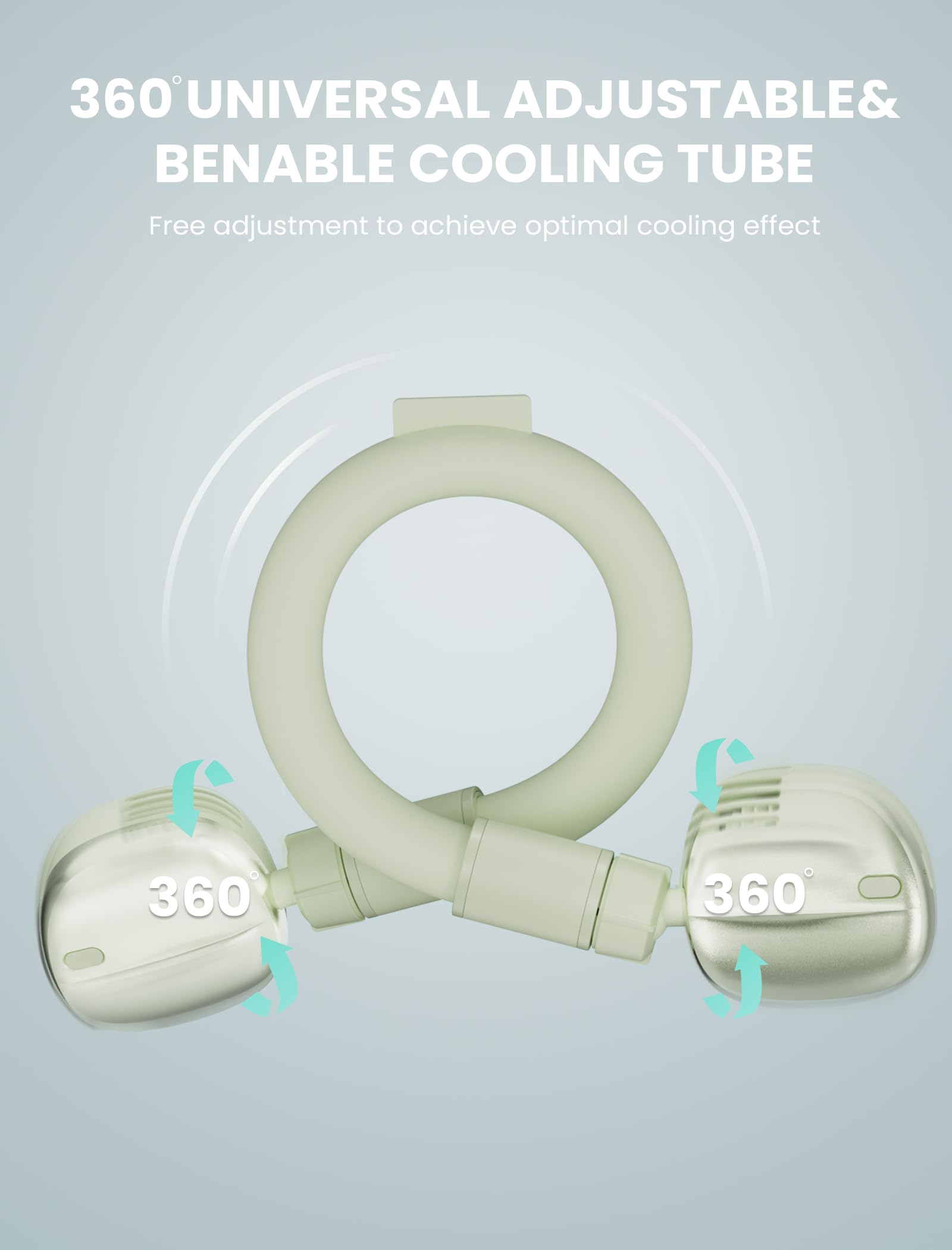 Snapklik.com : 2-in-1 Neck Fan & Ice Cooling Ring - Portable Reusable ...