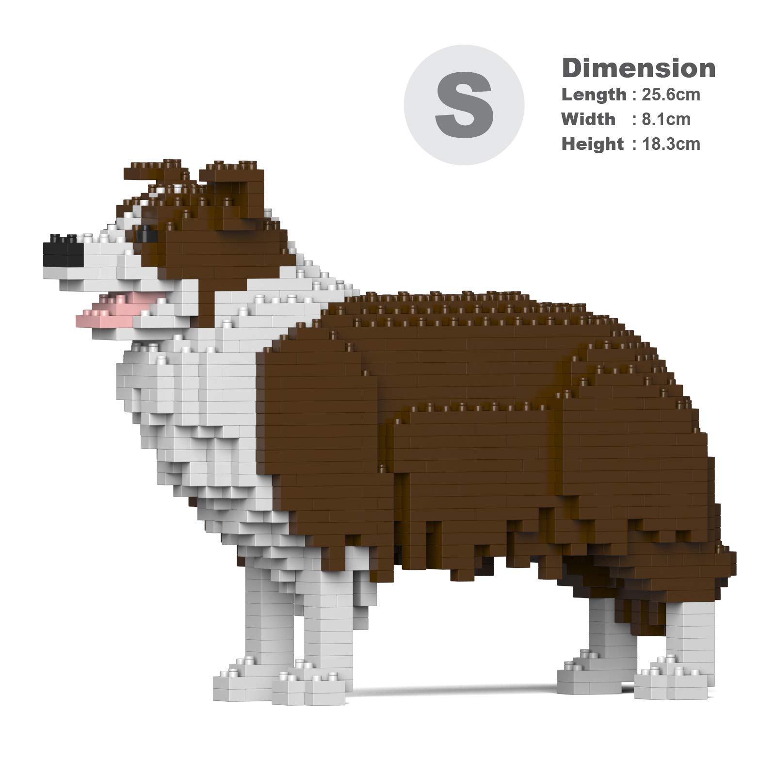 Couverture Chauffante JEKCA Border Collie Building Blocks - 890+ Piece ...