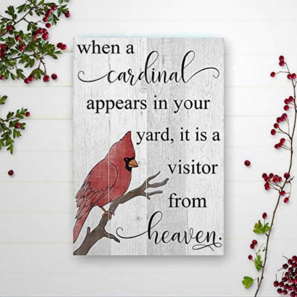Amazon.com: BYRON HOYLE Cardinal Sign Cardinal Visits When A Cardinal ...