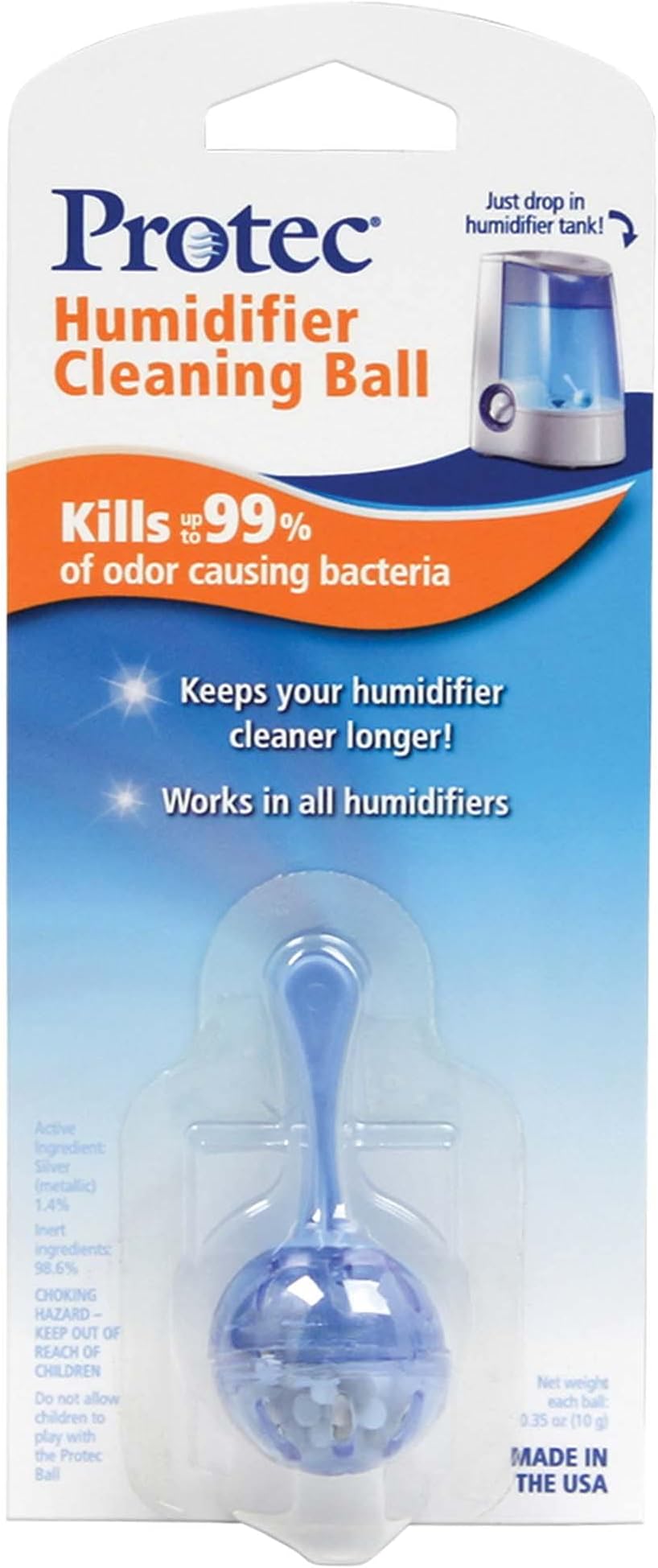 Amazon.com: Pro Tec Antimicrobial Humidifier Cleaning Cartridge - Blue ...
