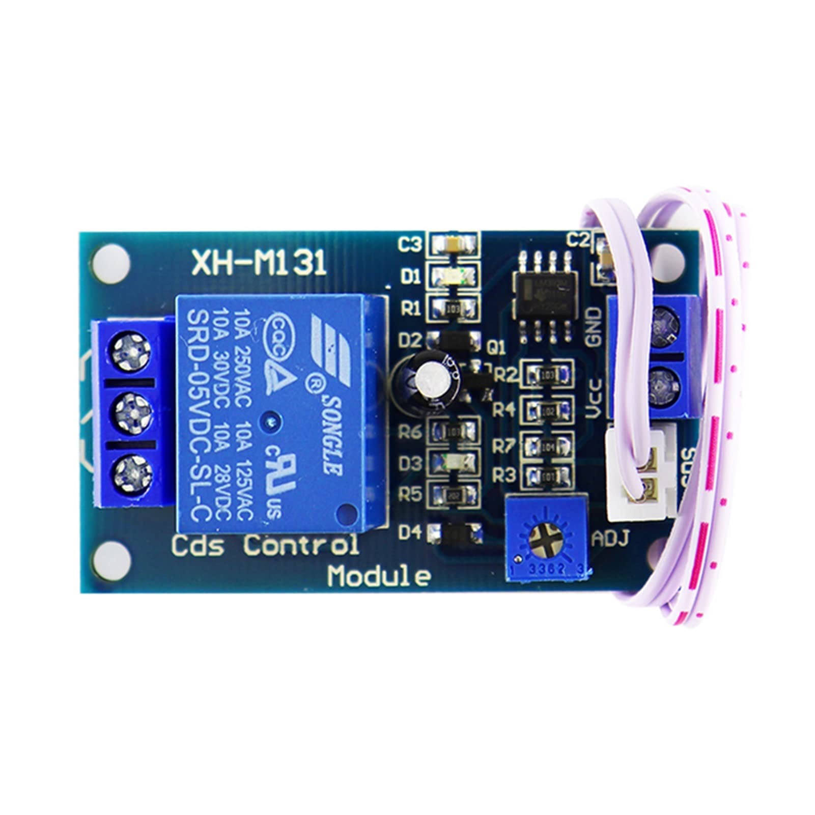 Buy Electronic Module XH-M131 DC 5V / 12V Light Control Switch Photoresistor Relay Module ...