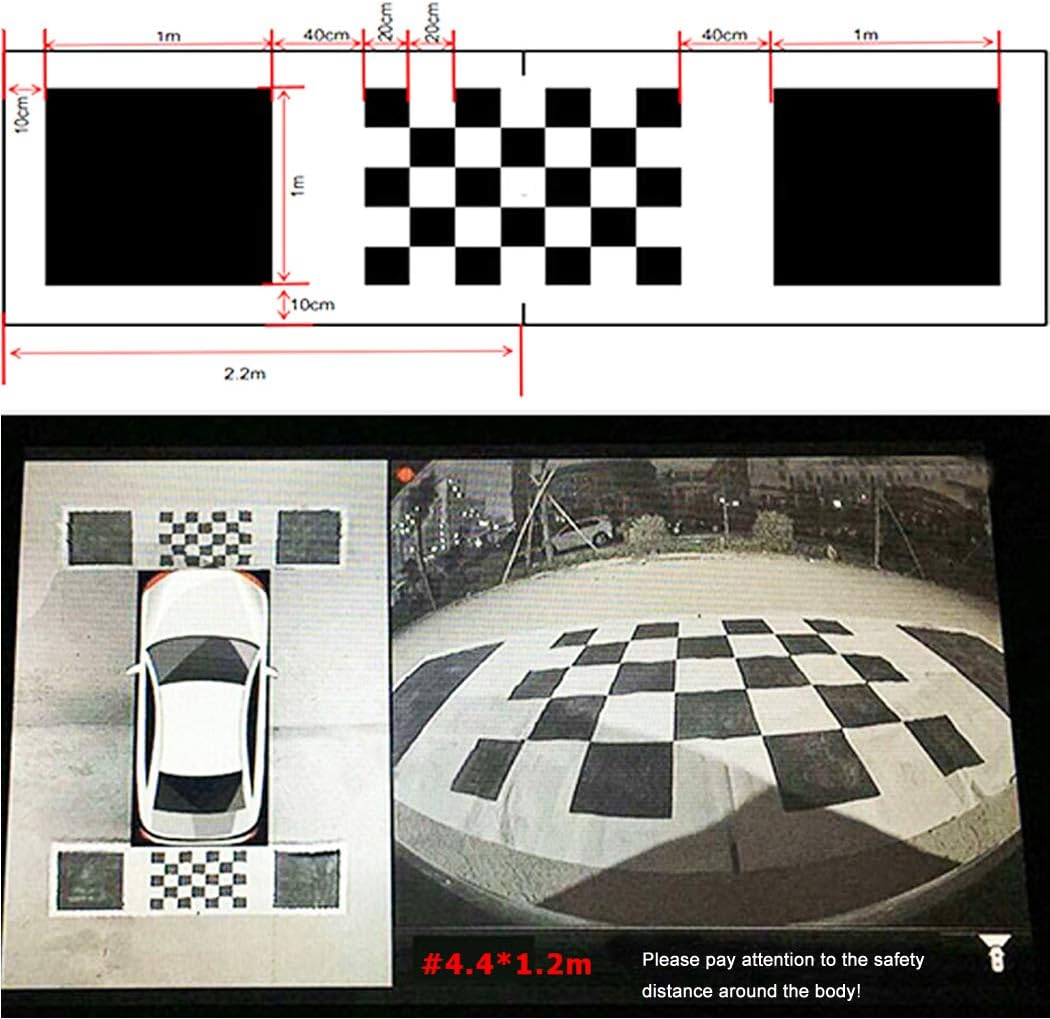 GOFORJUMP 4.4 * 1.2M / 1.6 * 1.2M 3D Car Camera Calibration Calibration ...