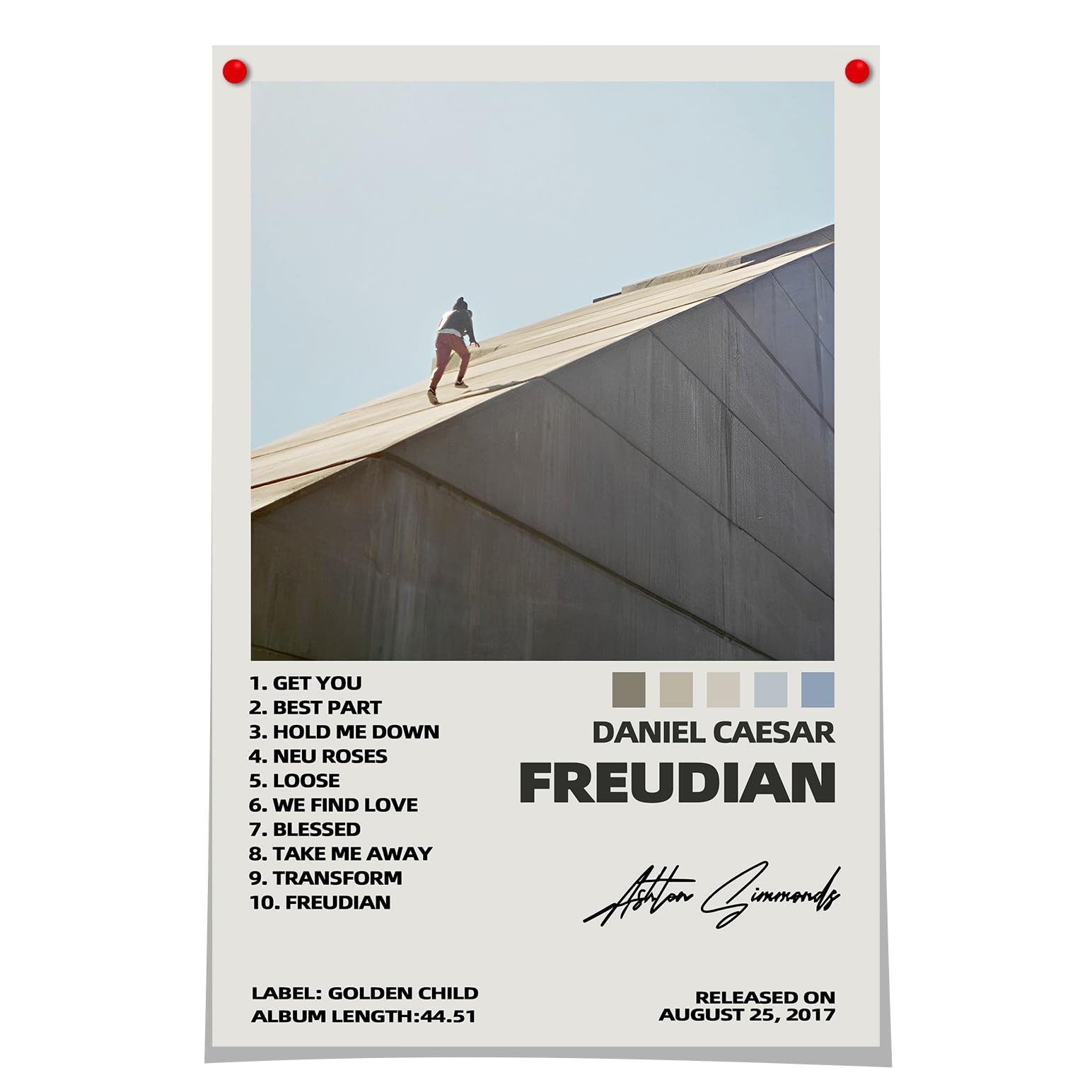 Amazon.com: Daniel Caesar Poster Freudian Album Covers Music Posters ...