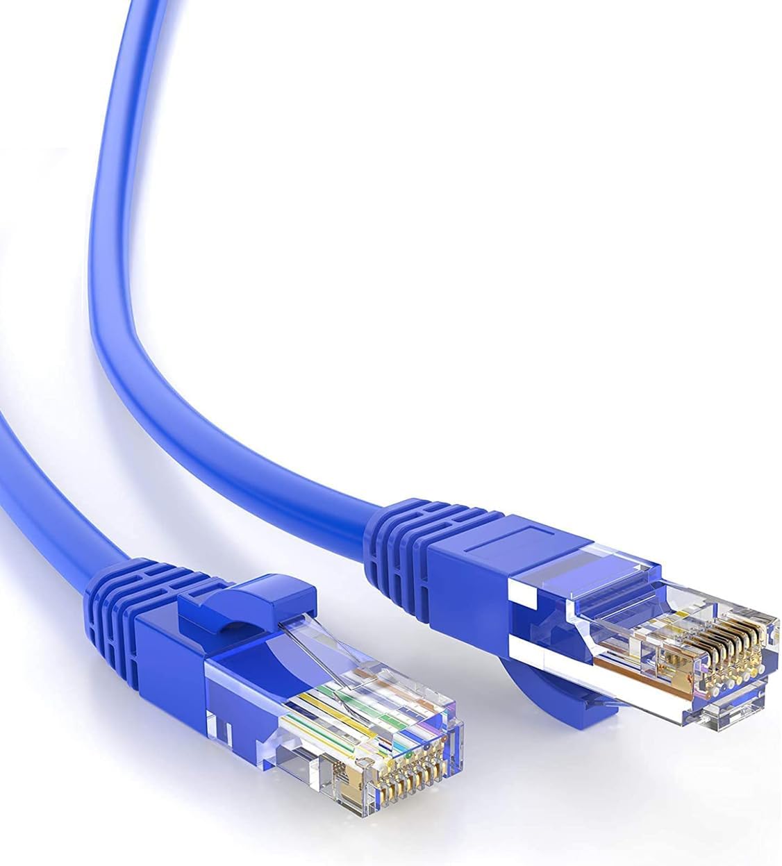 Amazon.com: Ethernet Cable CAT 6, [2 Pack x 2 Meter] Durable Flat ...