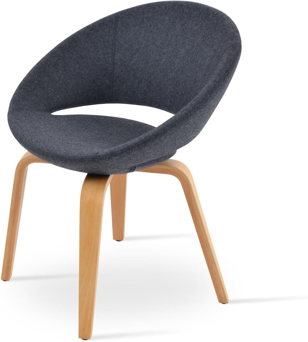 Amazon.com - Soho Concept Crescent Plywood Dining Chair with American ...