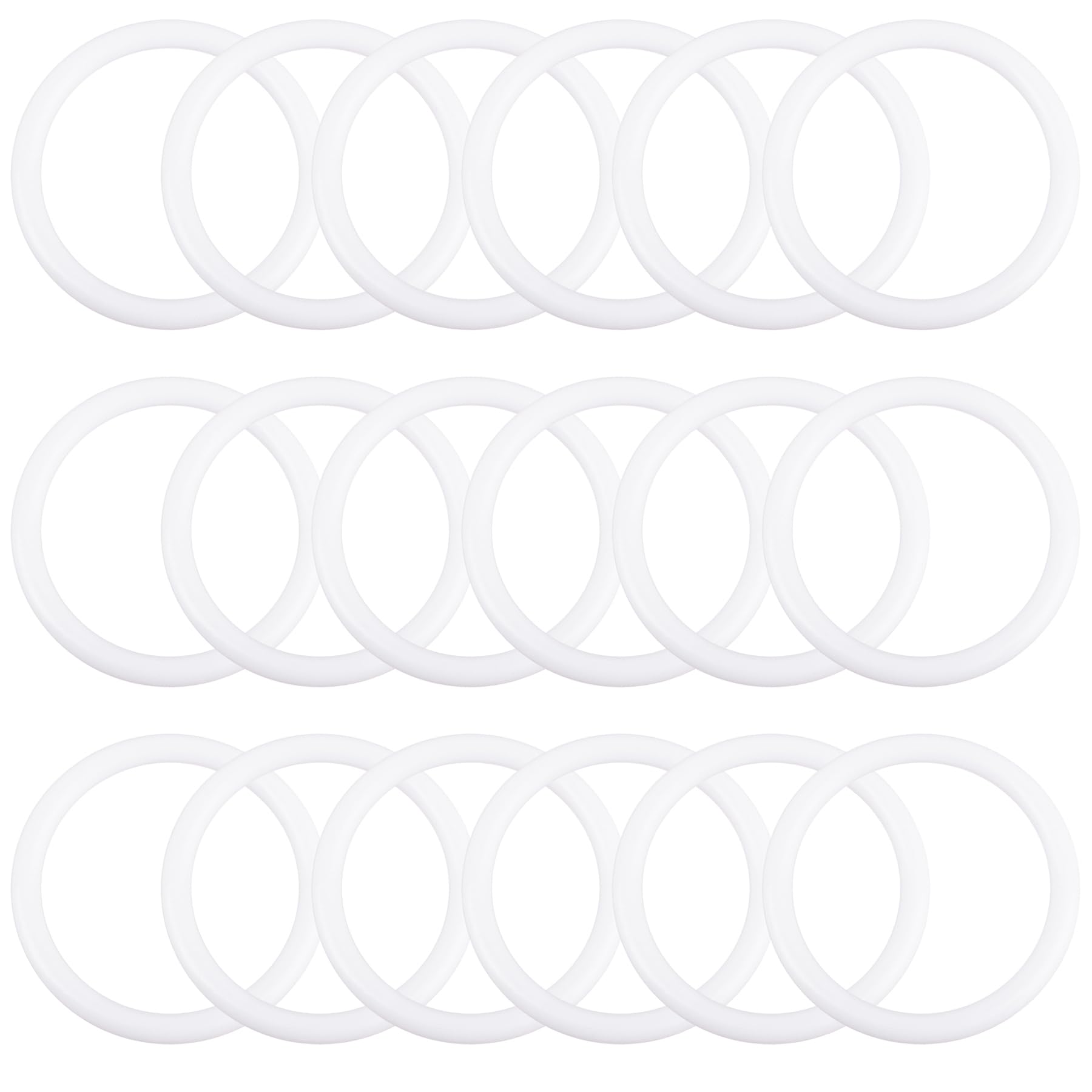 Amazon.com: Framendino, 30 Pack White Plastic Rings Dream Catcher Ring ...