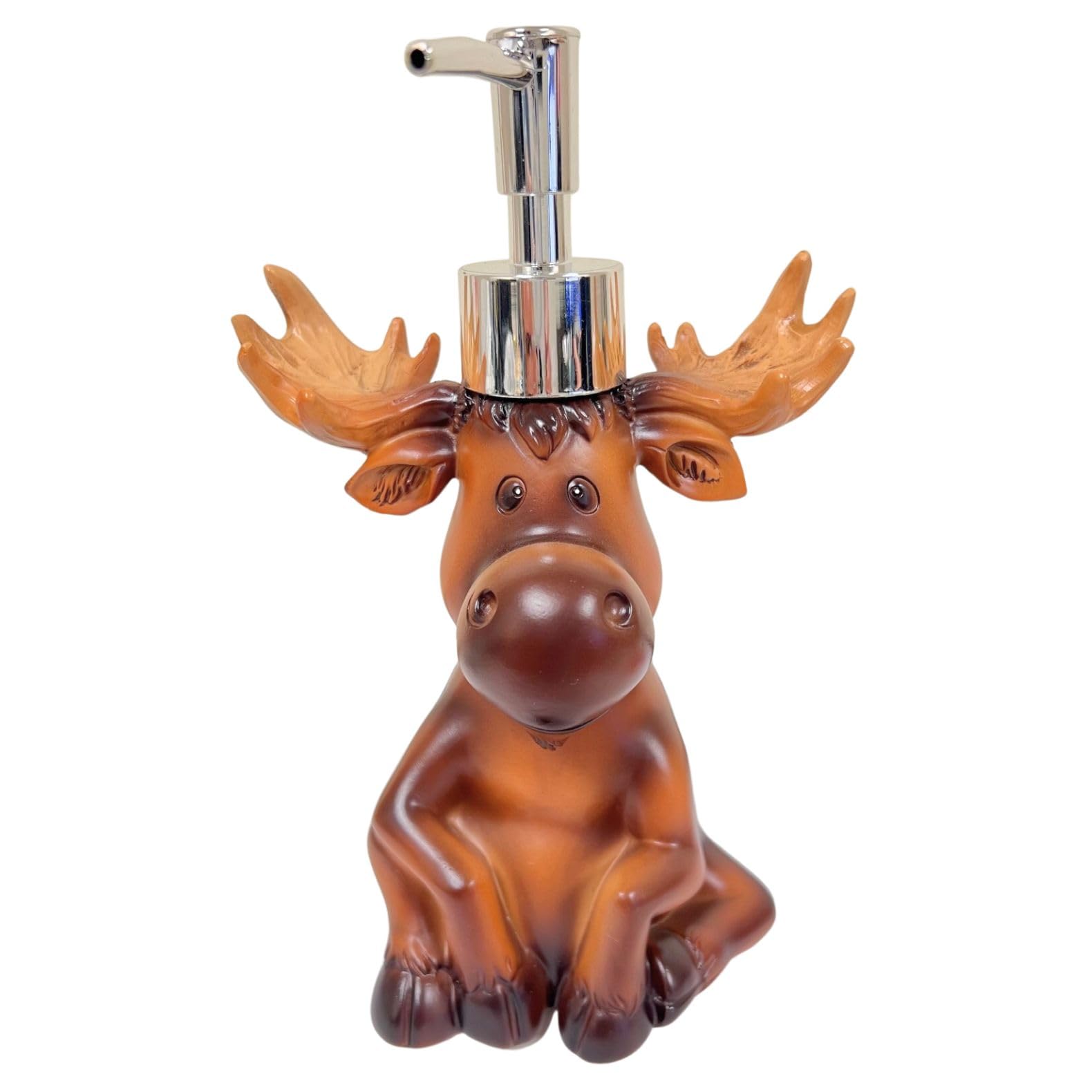 Amazon.com: Soap Pump Dispenser - Whimsical Moose with Antler Lodge ...