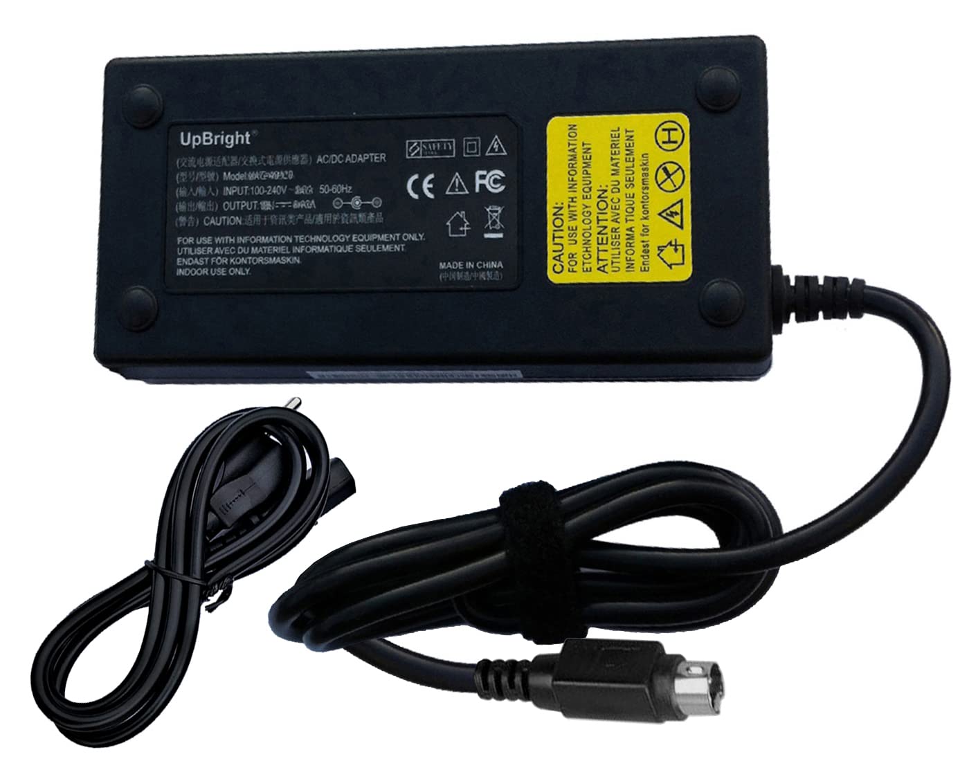 Amazon.com : UpBright 4Pin AC/DC Adapter Compatible with GE Logiq V2 ...