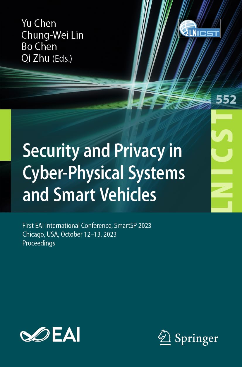 Buy Security and Privacy in Cyber-Physical Systems and Smart Vehicles ...