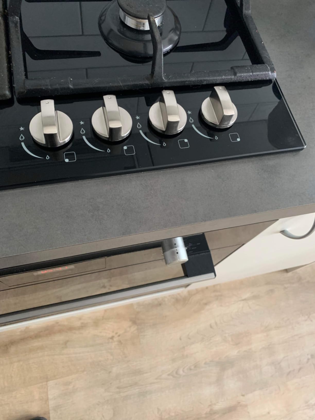 YANWANDEFA 4 Pcs 6MM Gas Hob Knobs Silver Cooker Hob Knobs Universal ...