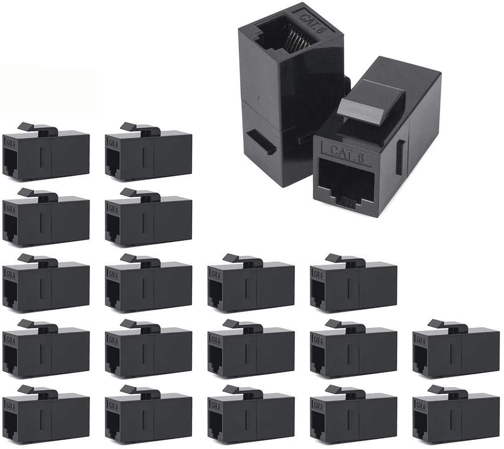 Amazon.com: Bienque RJ45 Keystone Jack & Coupler Female to Female ...