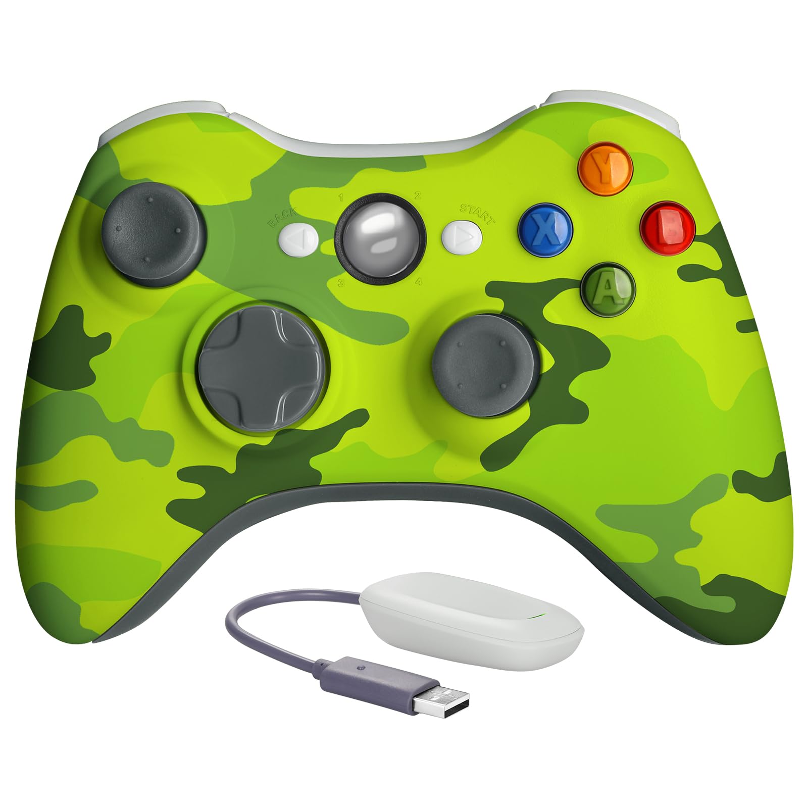 Amazon.com: SANGDER Wireless Controller for Xbox 360，2.4G Game ...