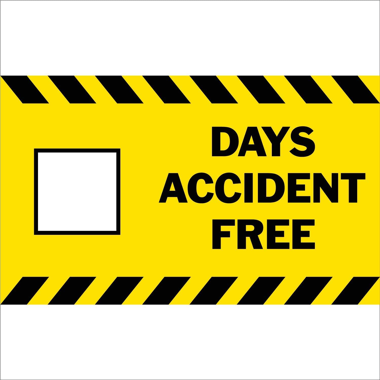 Amazon.com : HALF PRICE BANNERS |Blank Days Accident Free Vinyl Banner ...