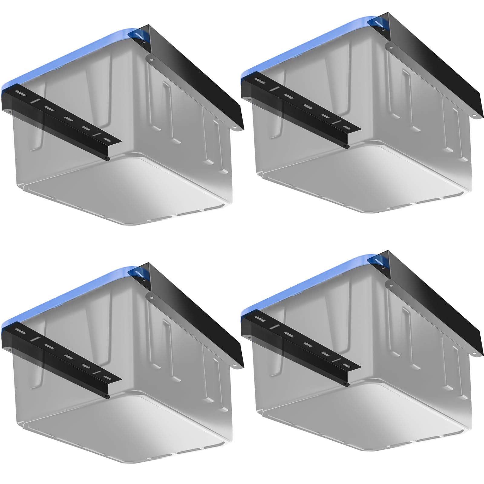 Buy Tandefio 4 Sets Overhead Garage Storage Rack Ceiling Racks, Bin ...