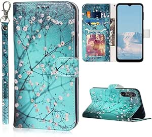 Amazon.com: JanCalm for Galaxy A15 5G Phone Case Wallet,Floral Pattern Cute for Samsung Galaxy ...