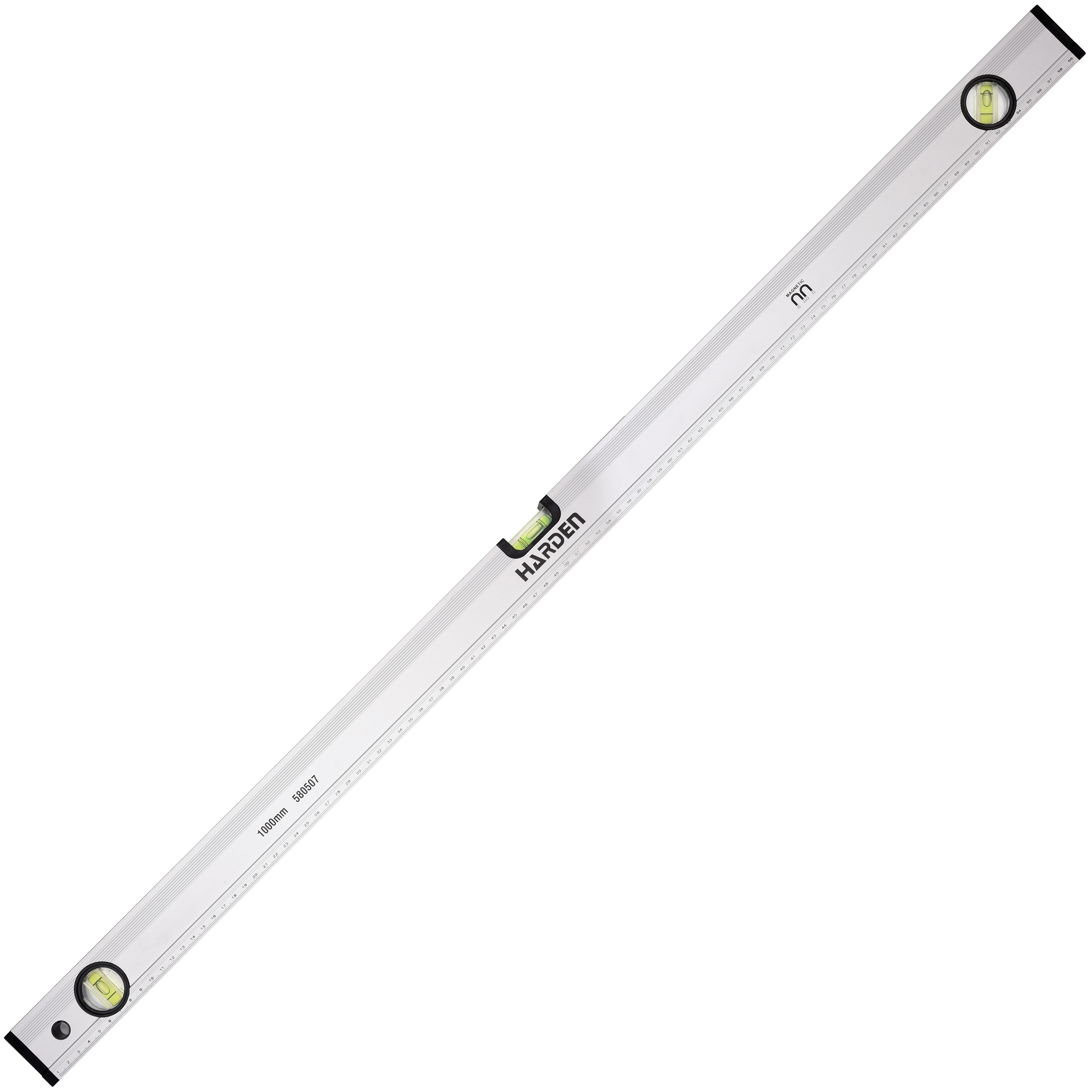 Harden 100cm (1000mm) Three Vials Spirit Level with Bottom Magnetic ...