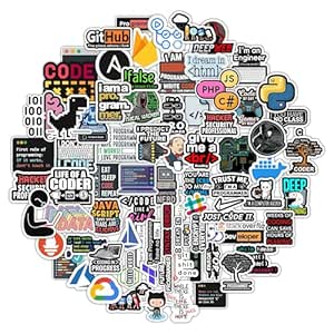 80 Pcs Laptop Sticker for Programmer, Coder, Developer, It Professional ...