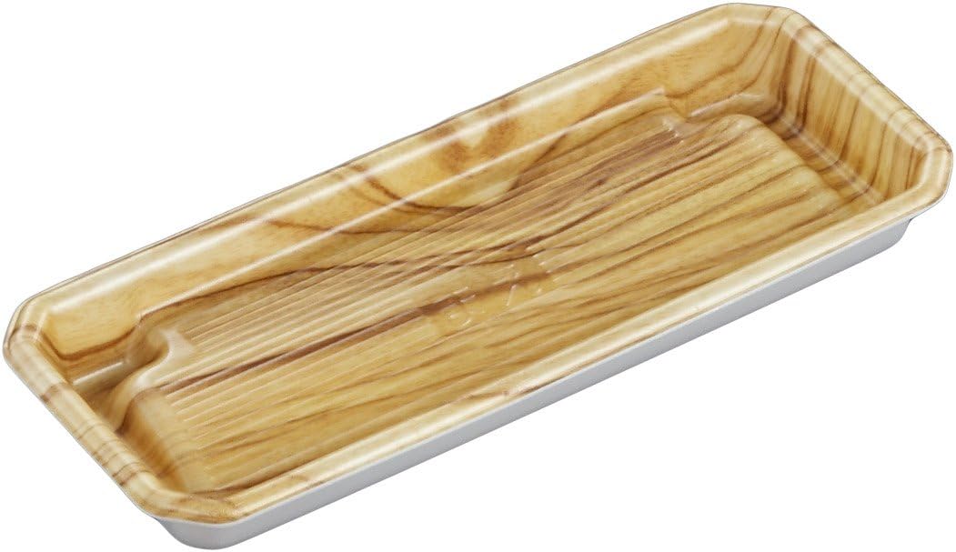 Amazon.co.jp: 中央化学 日本製 使い捨て容器 まくら桶 N25-10 木理BR 身 50枚 : ホーム＆キッチン