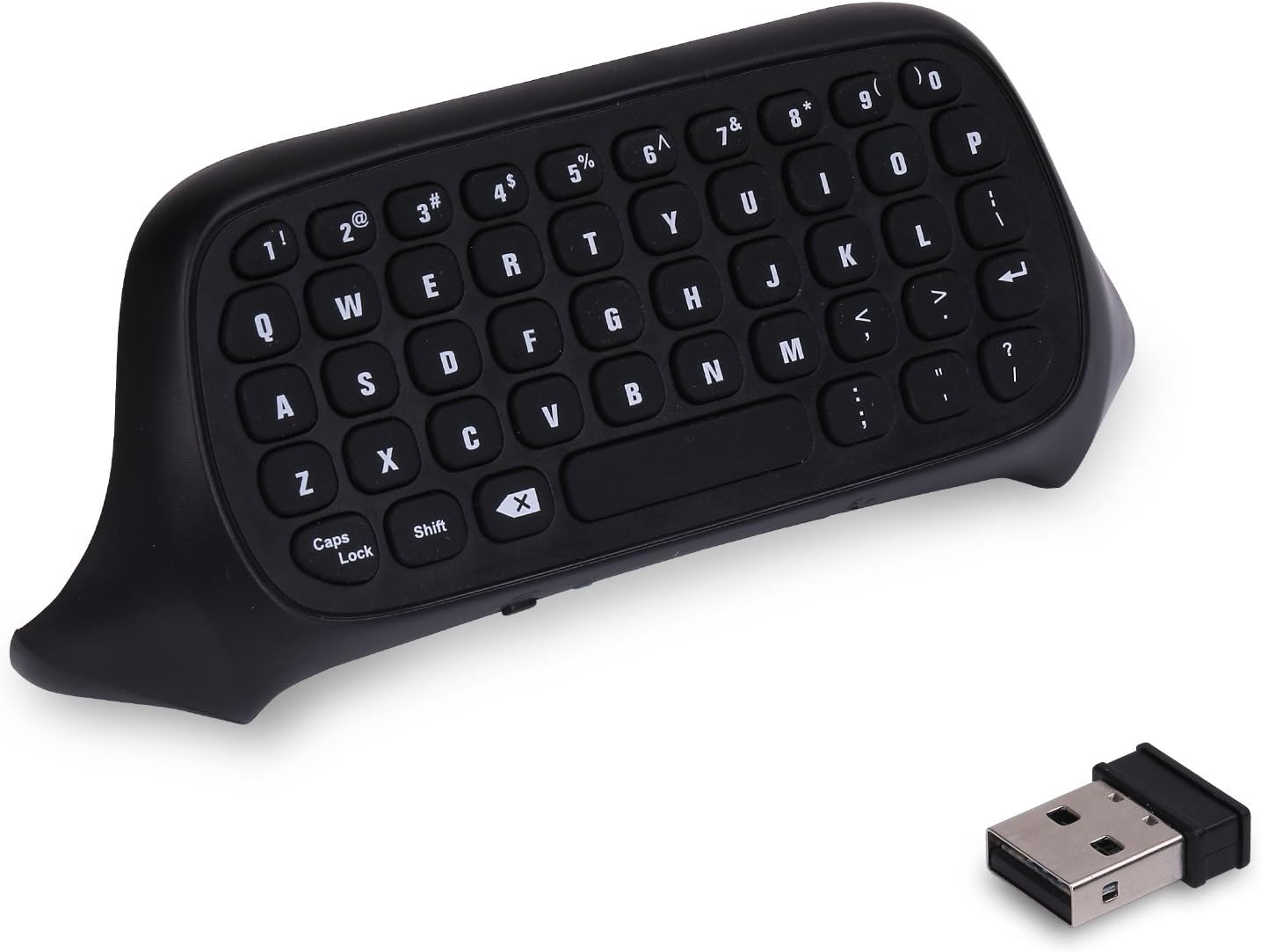 MoKo Teclado Xbox One Mini, teclado teclado de jogo de mensagens sem fio 2,4 G Receptor para ...