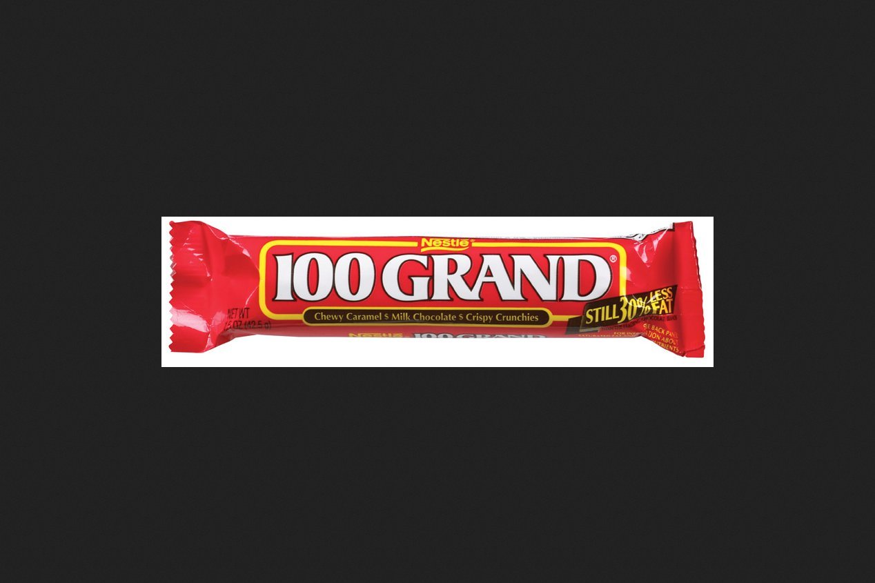 Amazon.com : 100 Grand Chocolate Bar 1.5 oz (Pack of 36) : Grocery ...