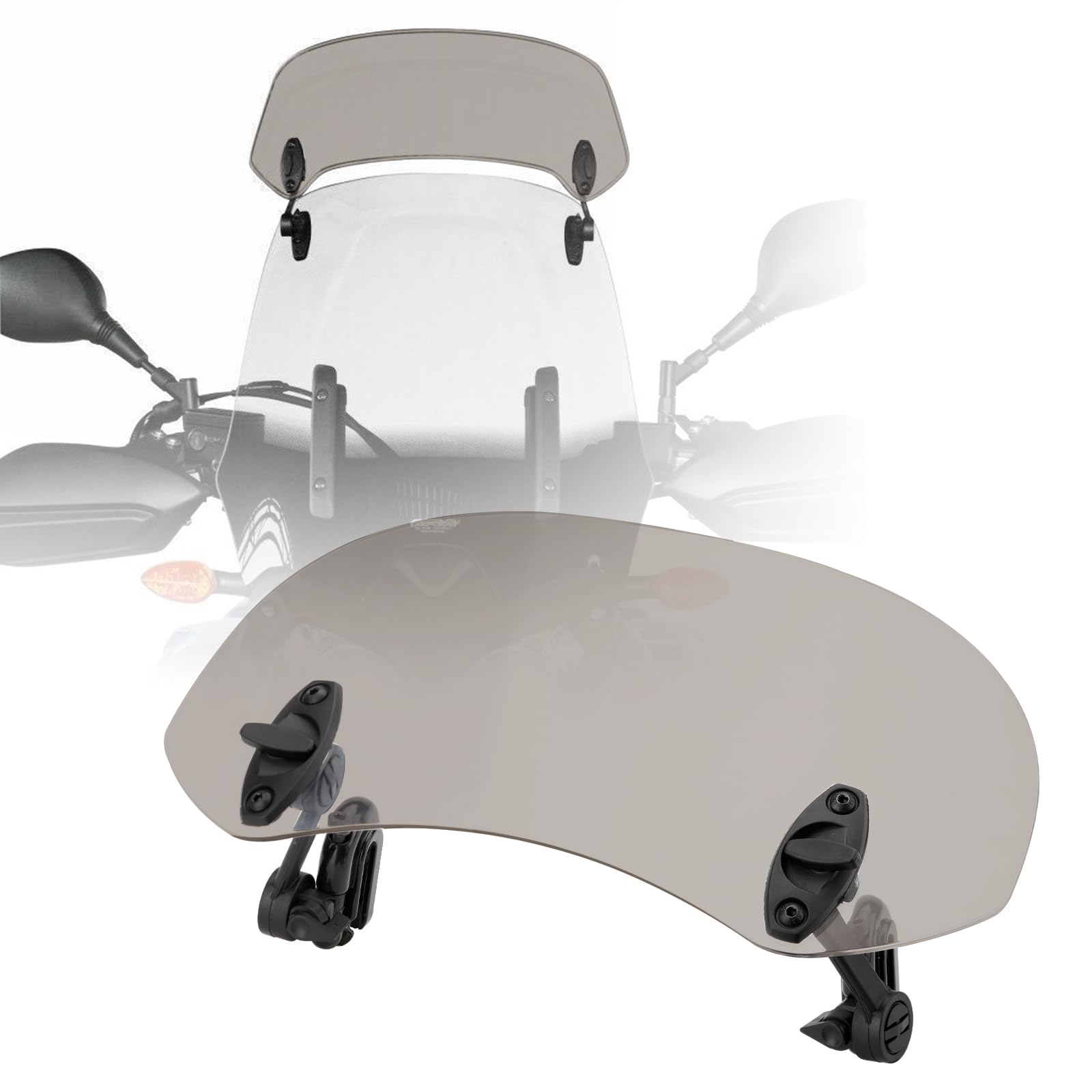 Amazon.com: LKV Motorcycle Windshield Extension Universal Wind ...