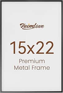 Amazon.com - Heimlove 15x22 Metal Picture Frame,Black Aluminum Photo ...