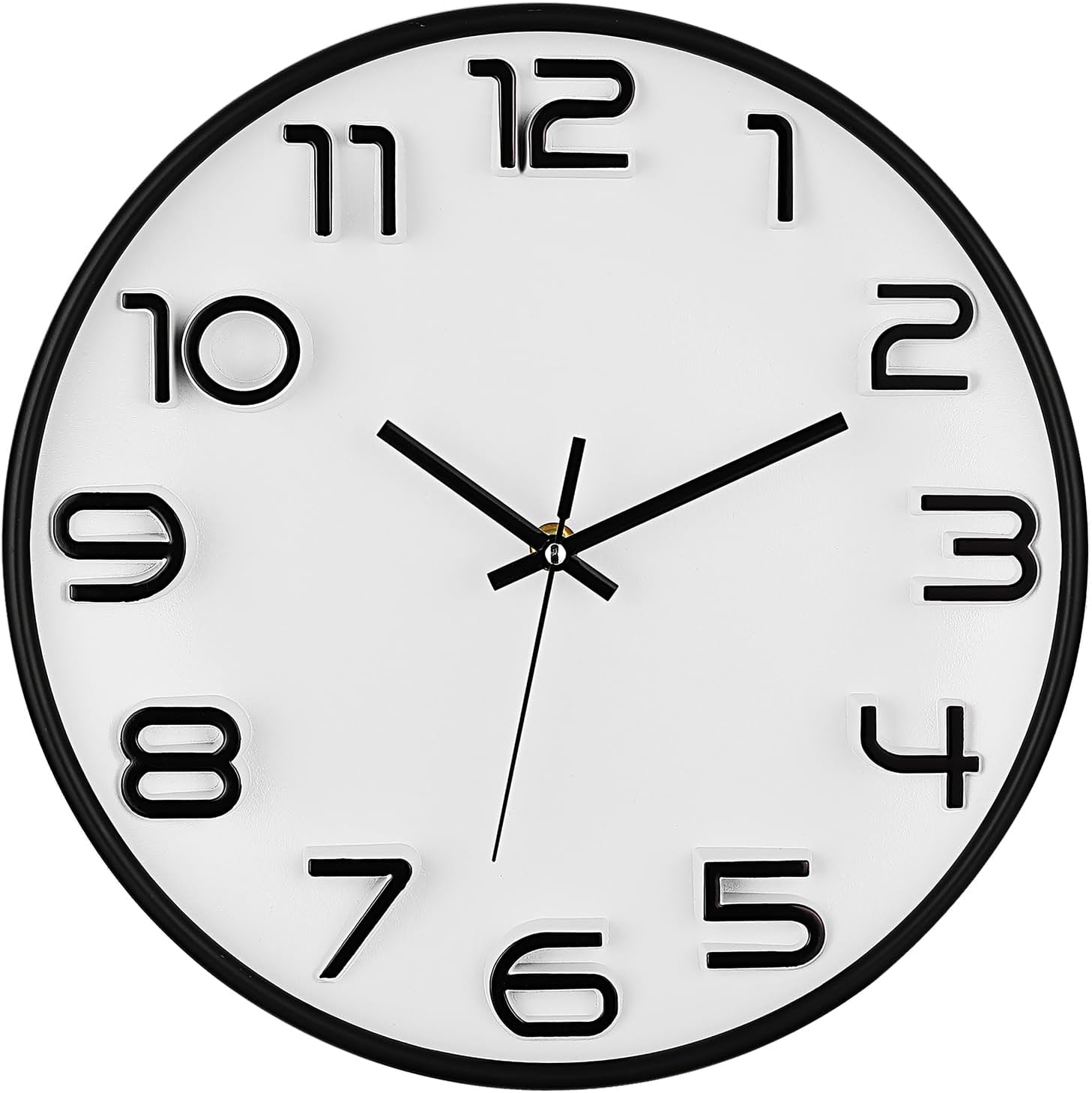 Amazon.com: WOOPHEN Wall Clock, 12 Inch Silent Non Ticking Battery ...