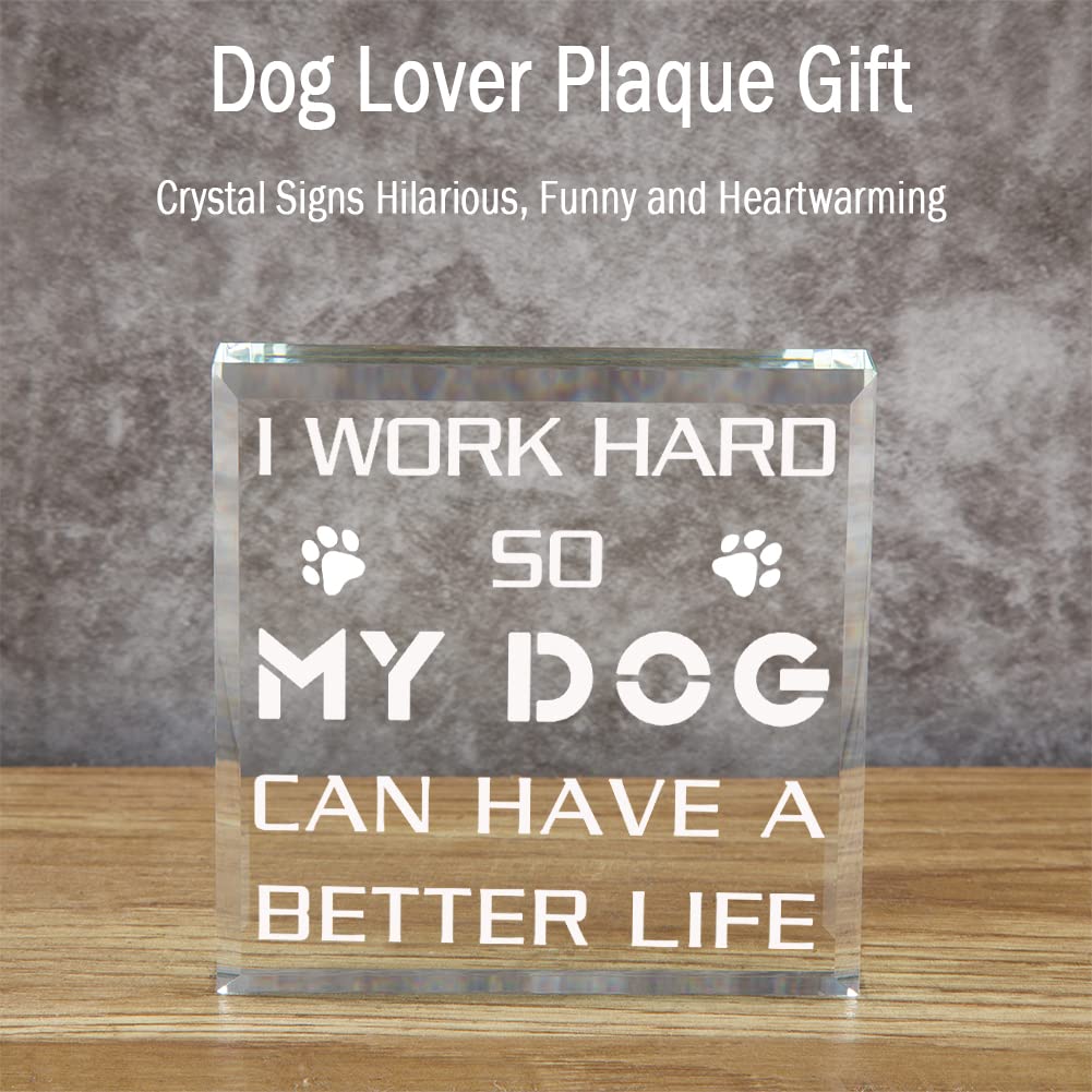 Snapklik.com : Dog Better Life Signs Office Desk Décor Sign Cubicle ...