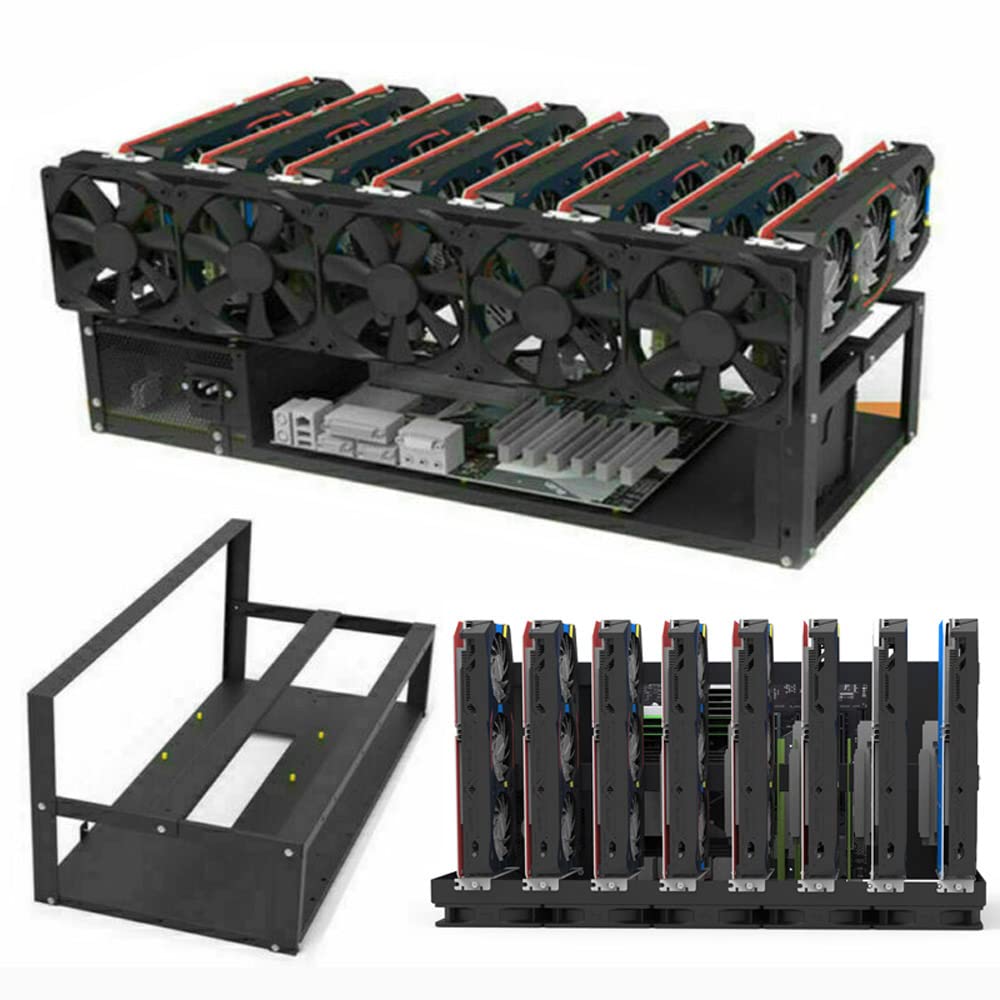 Buy 8 Gpu Open Air Mining Rig Frame Mining Case Rack Motoard Bracket Computer Case Miner For 8