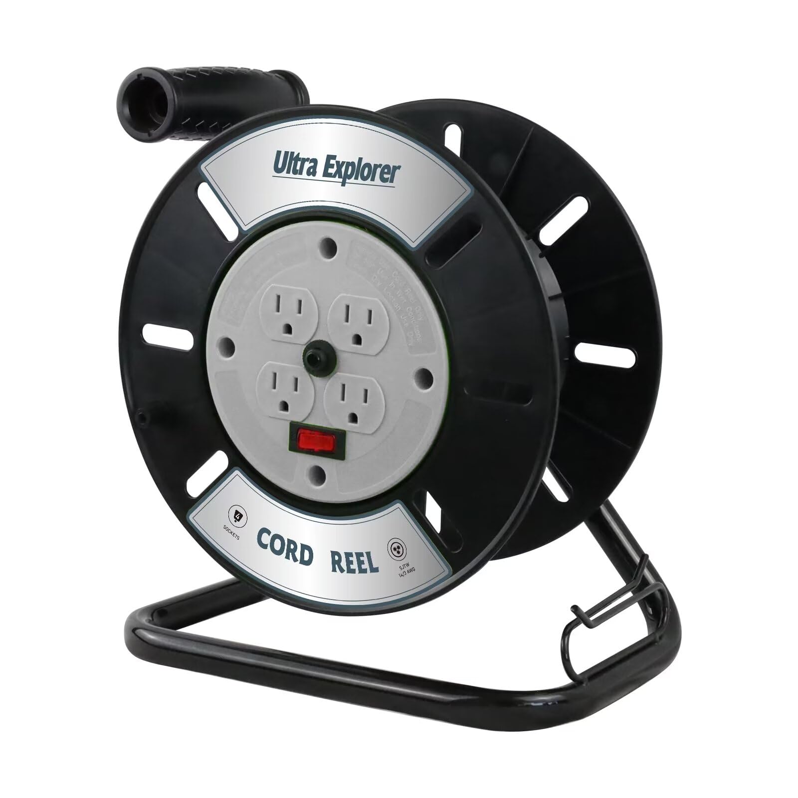 Amazon.com: Ultra Explorer Extension Cord Storage Reel with 4-Grounded ...
