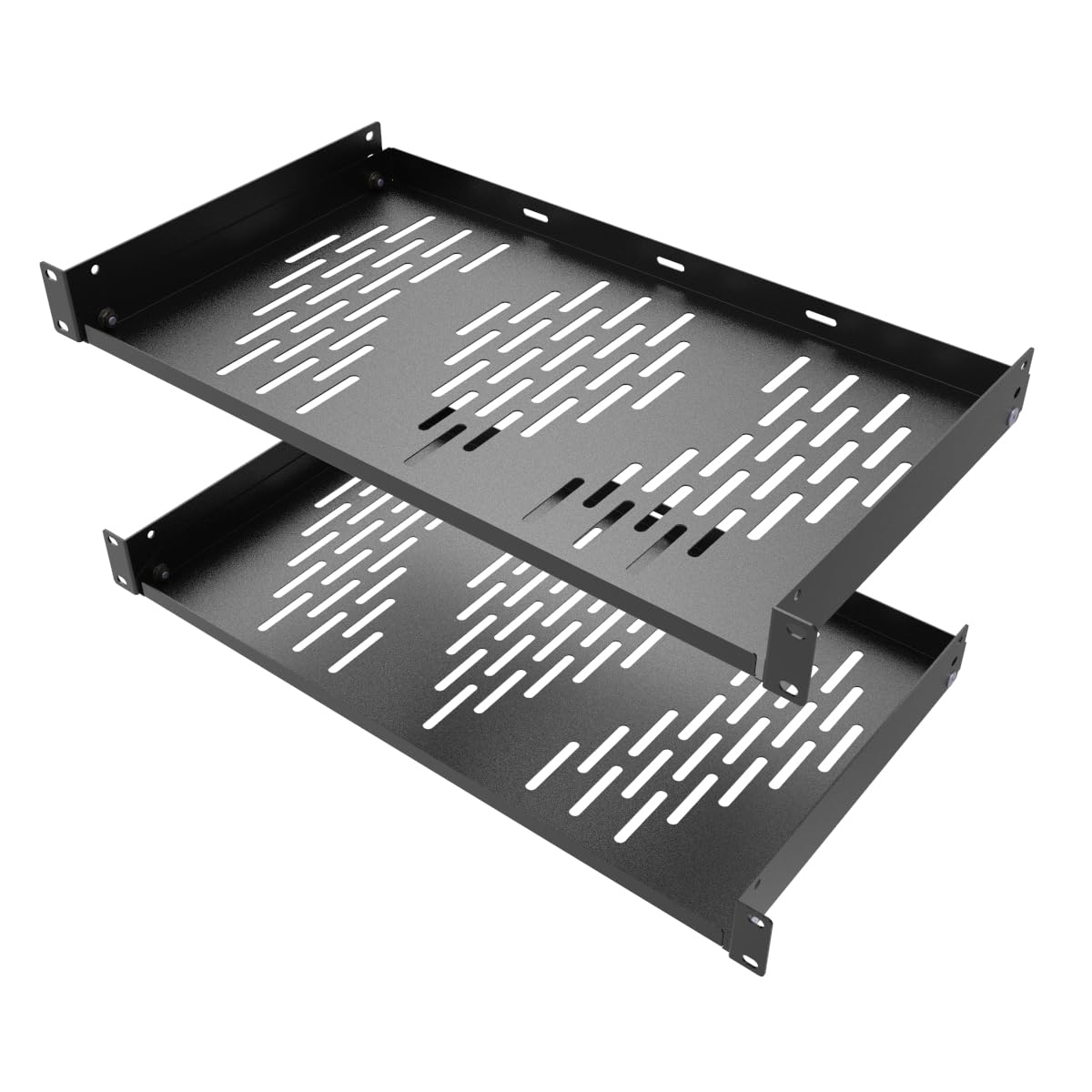 Amazon.com: Beiyier 2PCS 1U Universal Server Rack Shelf, 10" Deep ...