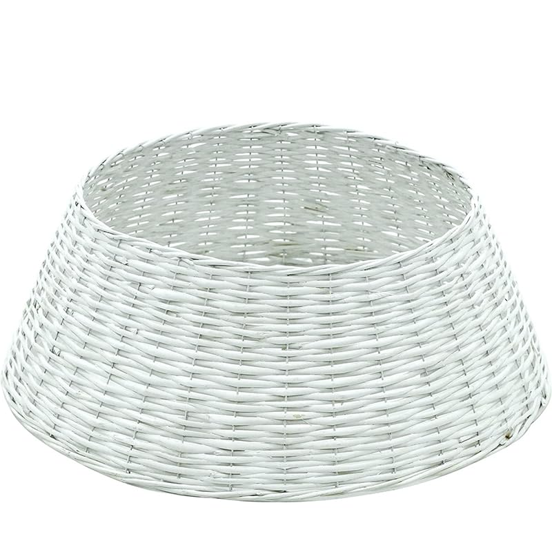 Copri Base Albero Natale Vimini Bianco 2024 Vendita Online Auguri-di ...