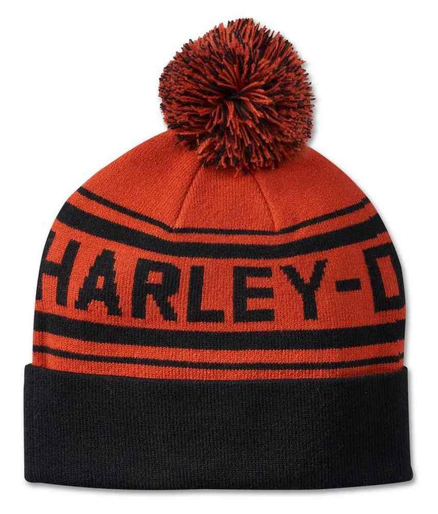 Harley-Davidson Men's Combustion Pom Knit Beanie - Vintage Orange 97658 ...